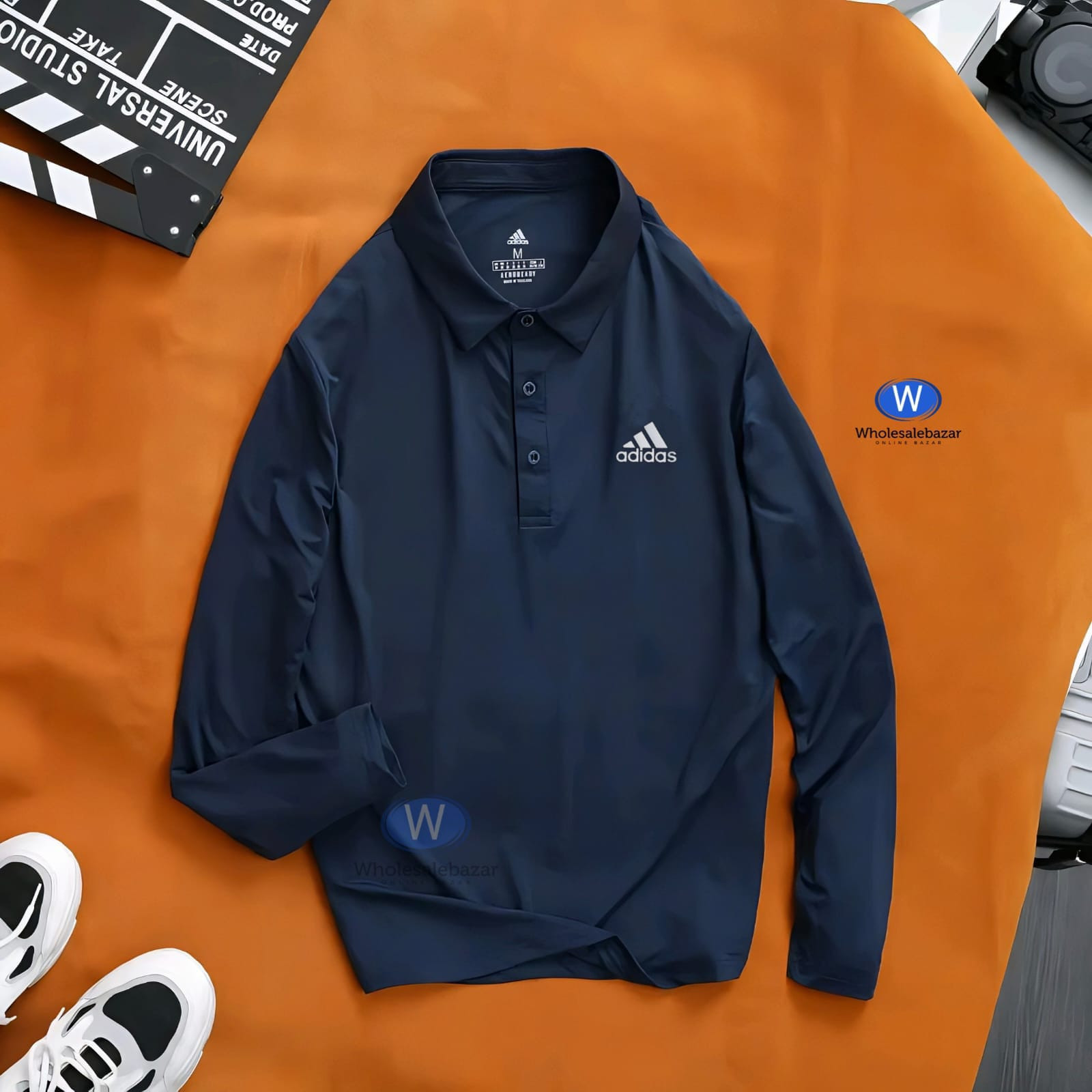Men's premium full sleeve polo shirt. || 5345
